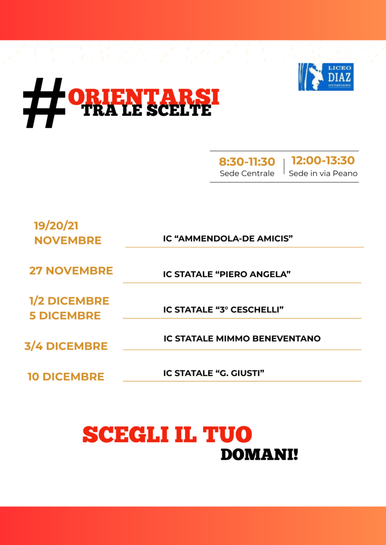Orientamento in ingresso – Liceo Classico A. Diaz